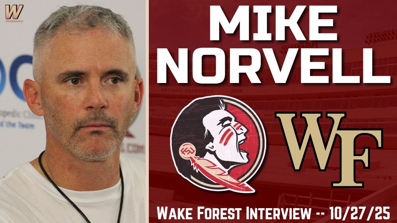 Mike Norvell FSU Wake Forest Interview 10-27-25 | FSU Football ...