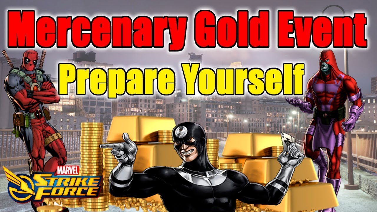 Marvel Strike Force - Mercenary Gold Event - Let's Get Ready - YouTube