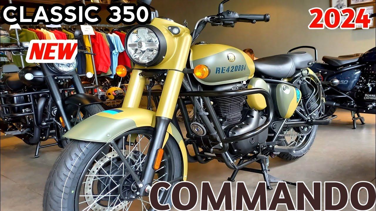 New RE Classic 350 Commando Sand Colour 2024 Detailed Review New Colour ...