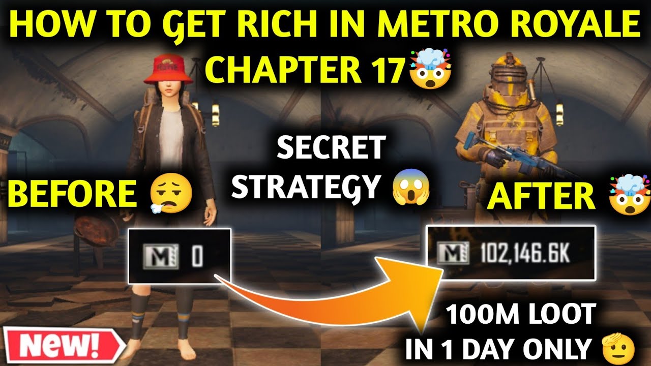 How To Get RICH In Metro Royale Chapter 17 🤯 Get RICH in Metro Royale ...