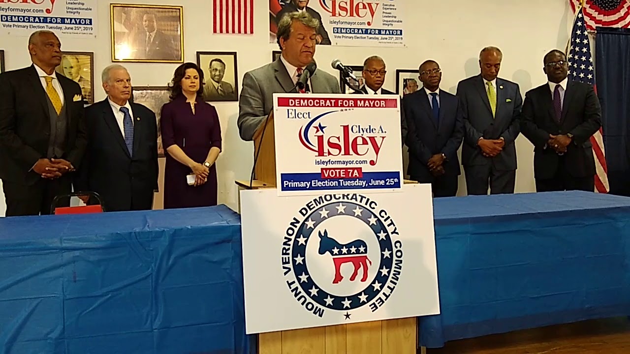 County Executive George Latimer Endorses Clyde Isley For Mayor - YouTube