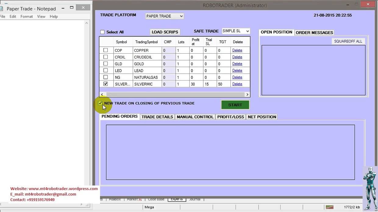 MT4 Robot Auto Trading for ODIN NEST and PAPER TRADE - YouTube