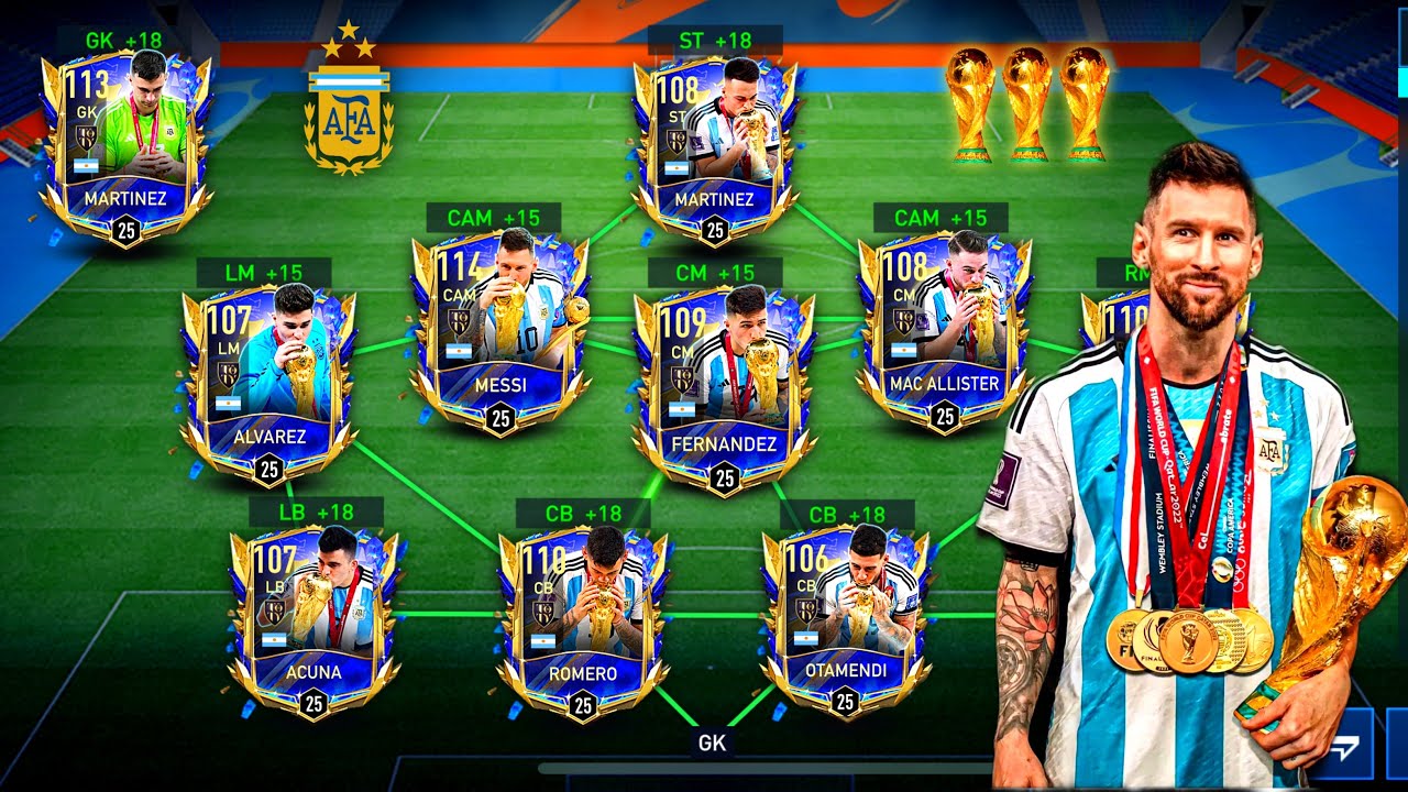 Argentina 🇦🇷 World Cup Winning *Special Edition* Max Rated Squad ...