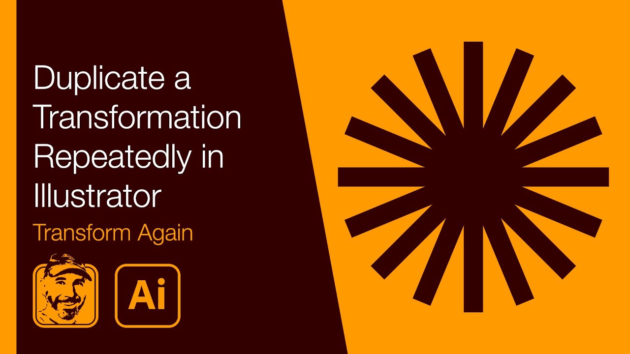 Duplicate A Transformation Repeatedly In Illustrator Transform Again YouTube Duplicate A Transformation Repeatedly In Illustrator Transform Again YouTube