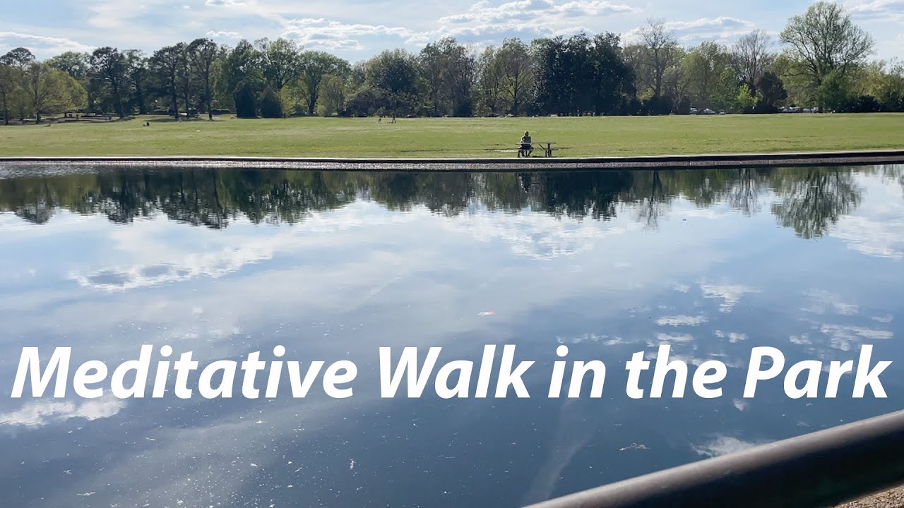 Take a walk with me // Meditative walk in the park // Wellness ...
