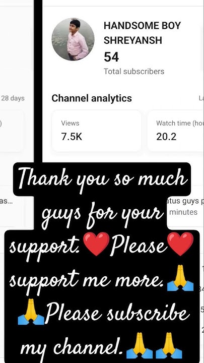 Thank you so much guys for your support.please support me more and subscribe my channel. - YouTube
