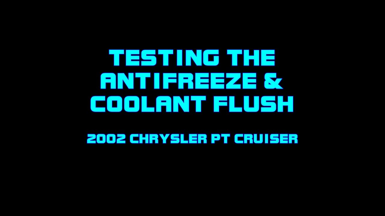 ⭐ 2002 Chrysler PT Cruiser - Antifreeze Flush - Radiator Cap - YouTube