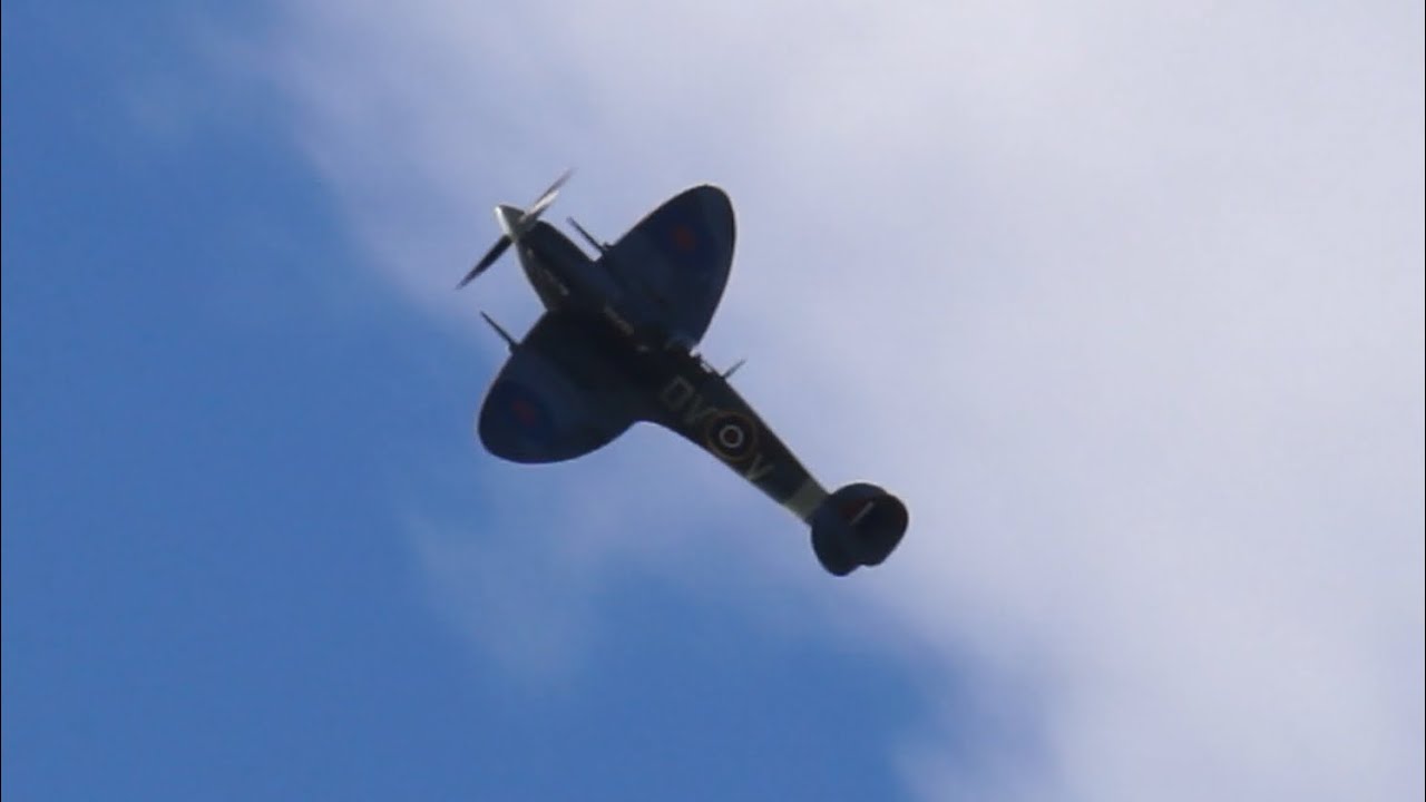 Spitfire Mk.V at Sywell 22nd June 2024 - YouTube