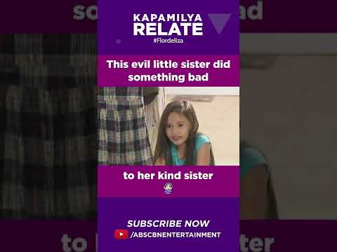 This evil little sister did something bad to her kind sister | Shorts