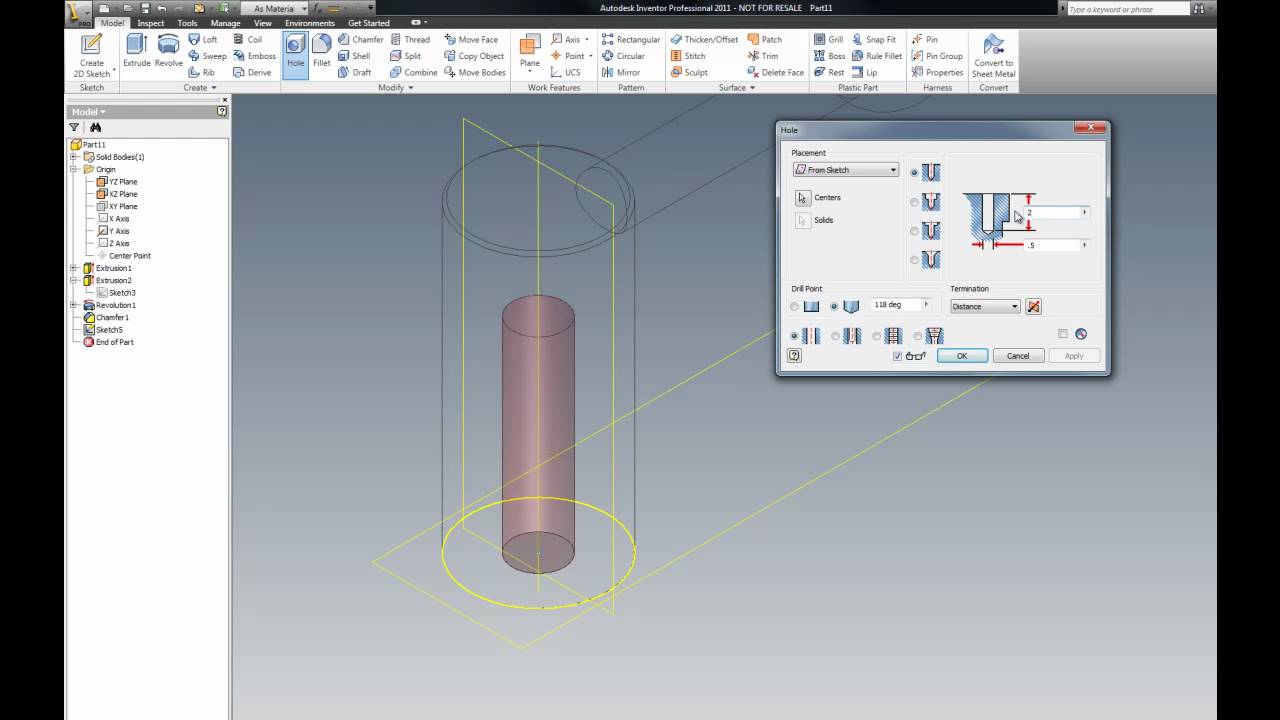 Inventor 2011 - Tool Post Locking Handle - YouTube