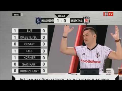 Başakşehir'in golleri sonrası neye uğradığını şaşıran Bjk Tv spikeri..