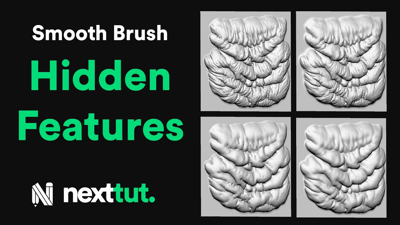 Learn how to use smooth brush in smart ways in zbrush - YouTube
