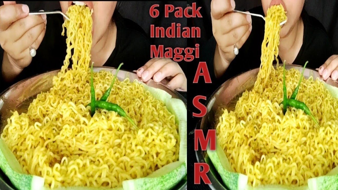 Eating 6 pack maggi | indian maggi asmr | #eatingshow #maggi # ...