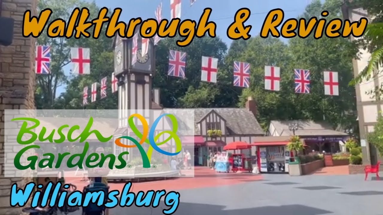 Busch Gardens Williamsburg & Water Country USA Waterpark - Walkthrough ...