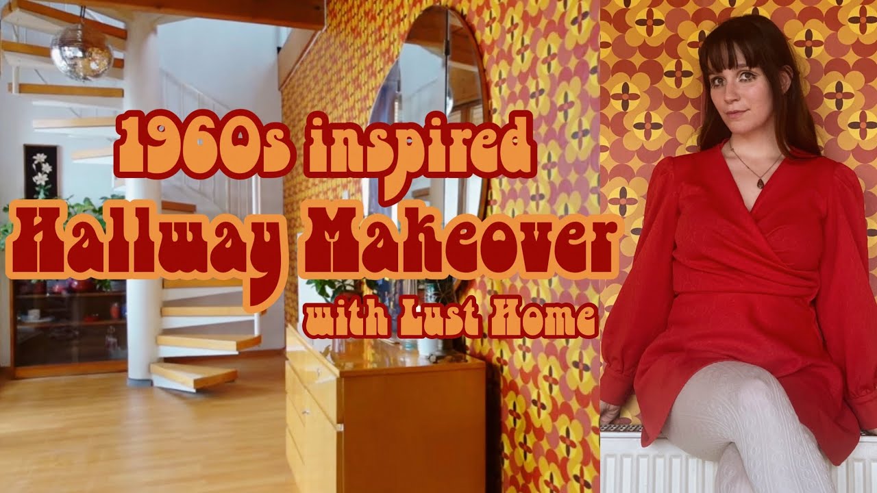 1960s inspired Entryway Makeover - YouTube