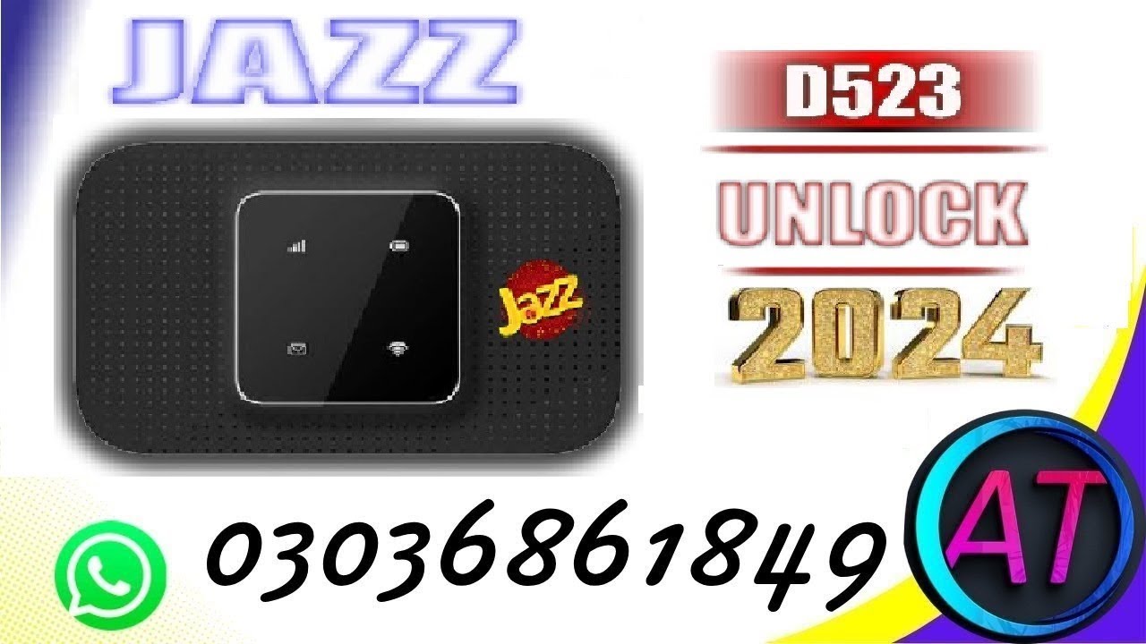 How to Unlock Jazz 4g latest Model 2024 D523 Internet Device By Awais ...