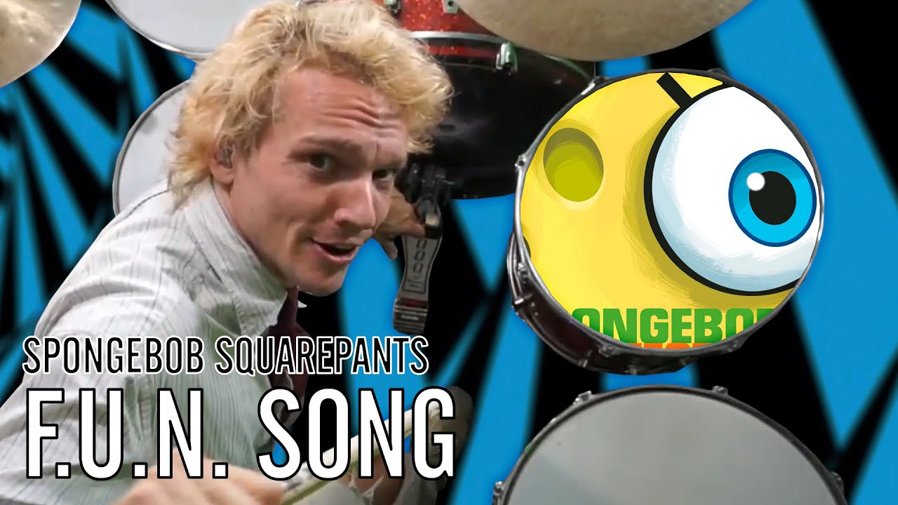Spongebob Squarepants - F.U.N. Song | Office Drummer - YouTube