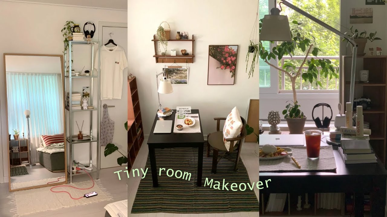 SUB) Room tour ︎ 5평 작은 방꾸미기, 여름맛 차지키 연어샌드위치 브런치💚 - YouTube