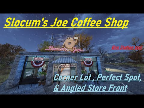 ABSOLUTELY PERFECT Slocum's Joe Coffee Shop Camp Build Fallout 76 - YouTube