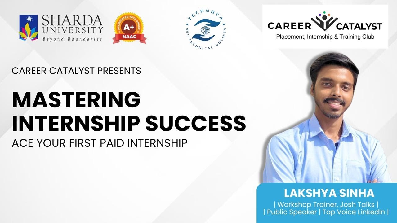 Mastering internship success || Career Catalyst || Technova - YouTube