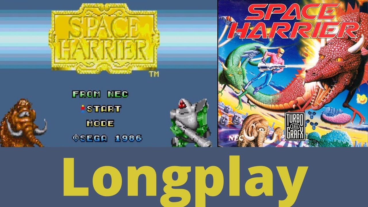 Space Harrier PC Engine Longplay - YouTube