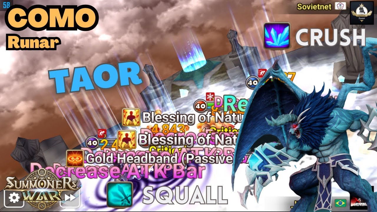 COMO runar: TAOR no SUMMONERS WAR | HOW TO RUNE - YouTube