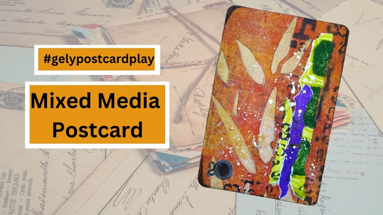 #gelypostcardplay Postcard Challenge - Turn Your Gel Prints Into ...