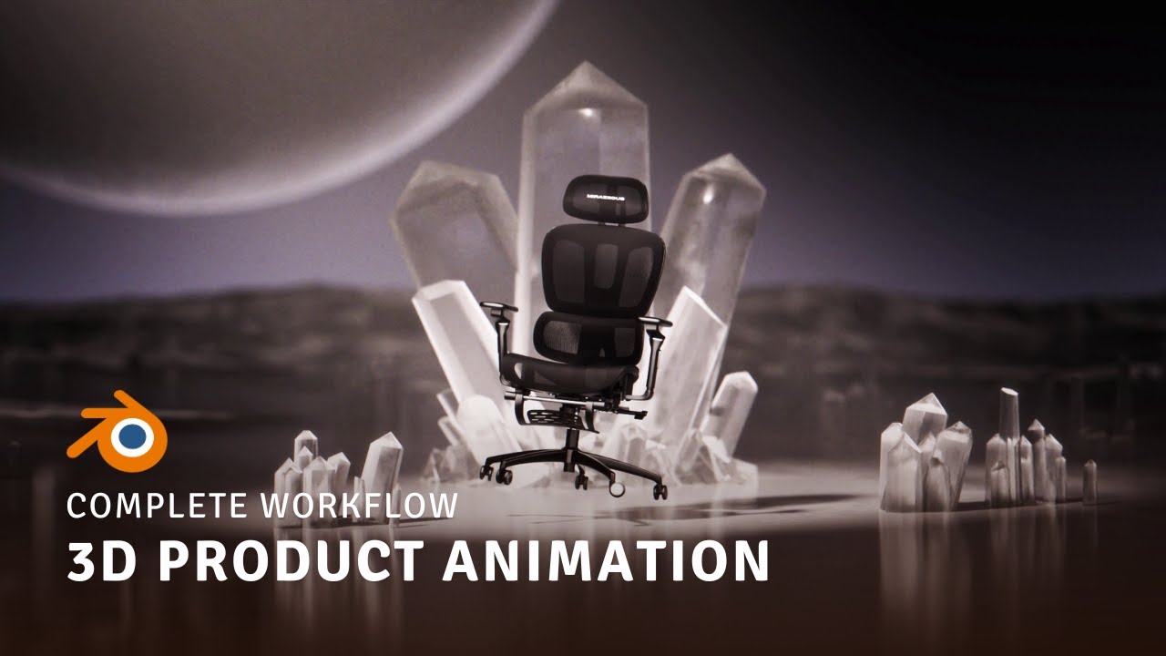 Blender 3D Gaming Chair Commercial Full Raw Process Unedited Screen ...