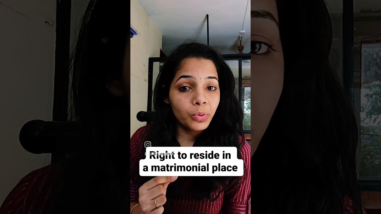 right to reside in a matrimonial place #domesticviolence # ...