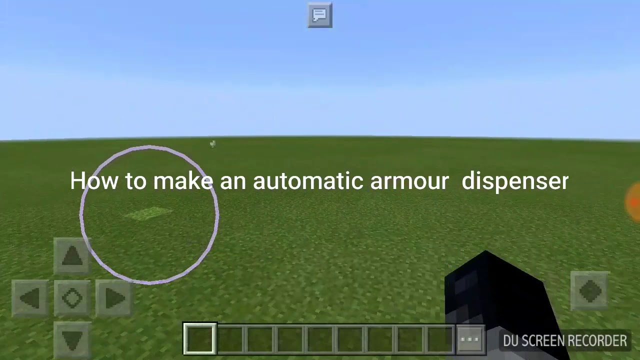 How to make an automatic armour dispenser in Minecraft PE. - YouTube