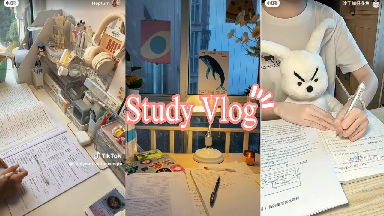 [Tiktok Douyin🌻] #25 Những Vlog Study with me cực chill ️ #hoctap #video #douyin #tiktokdouyin ...
