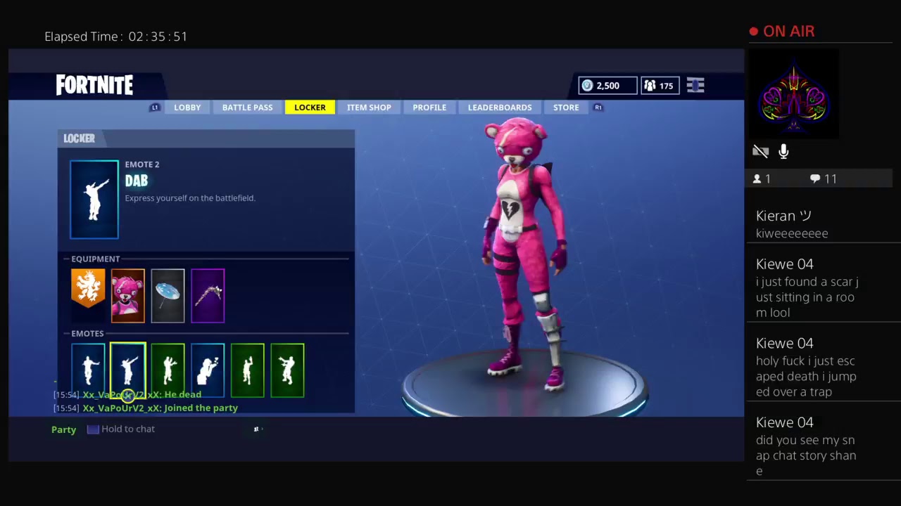 Fortnite Battle Royal Duo Challenge (New Teddy Bear Skin PS4) w Gamer ...