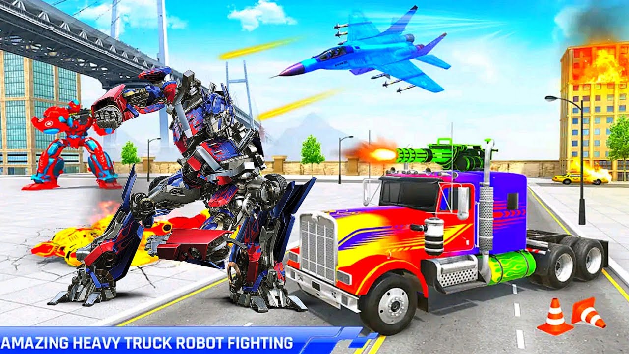 Red Optimus Prime Truck Transform Anaconda Crocodile Games 2022 ...