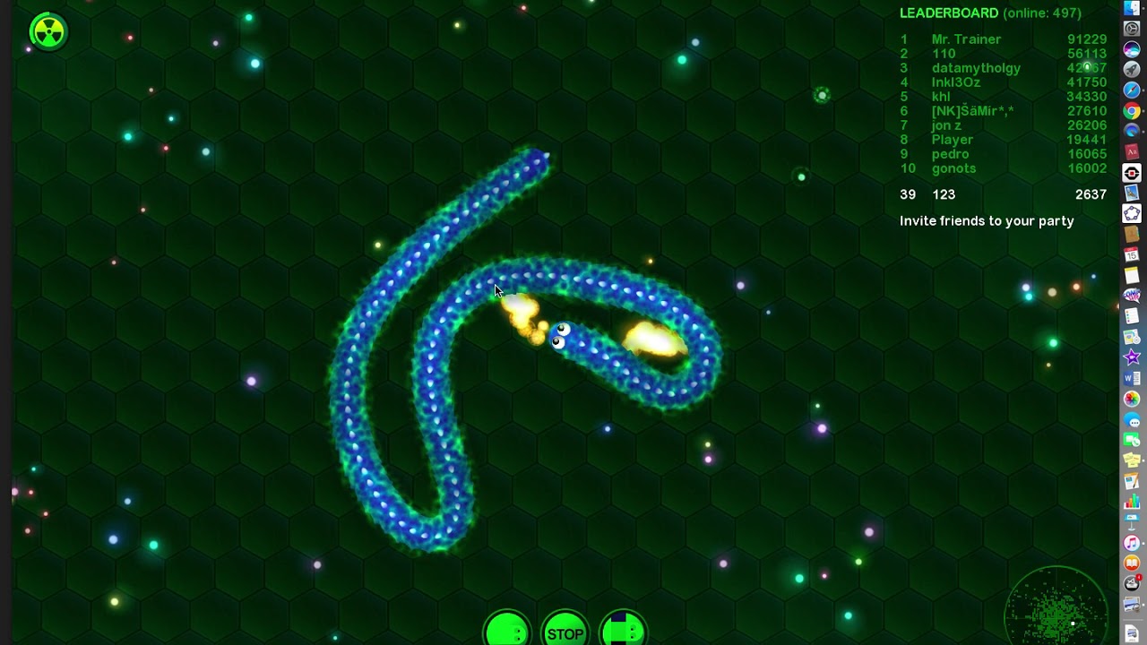 Awesome Playing of worms.io! - YouTube