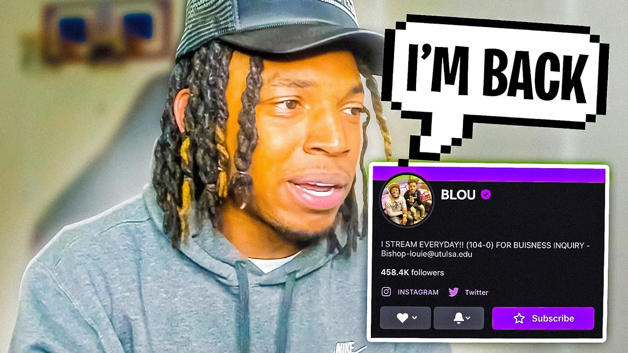 BLOU RETURNS TO TWITCH - YouTube