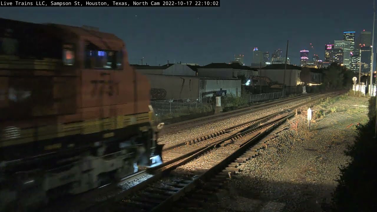 LIVE Trains (ARCHIVED) | Houston, Texas 4K (Sampson Street North Cam ...