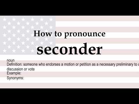 seconder - YouTube
