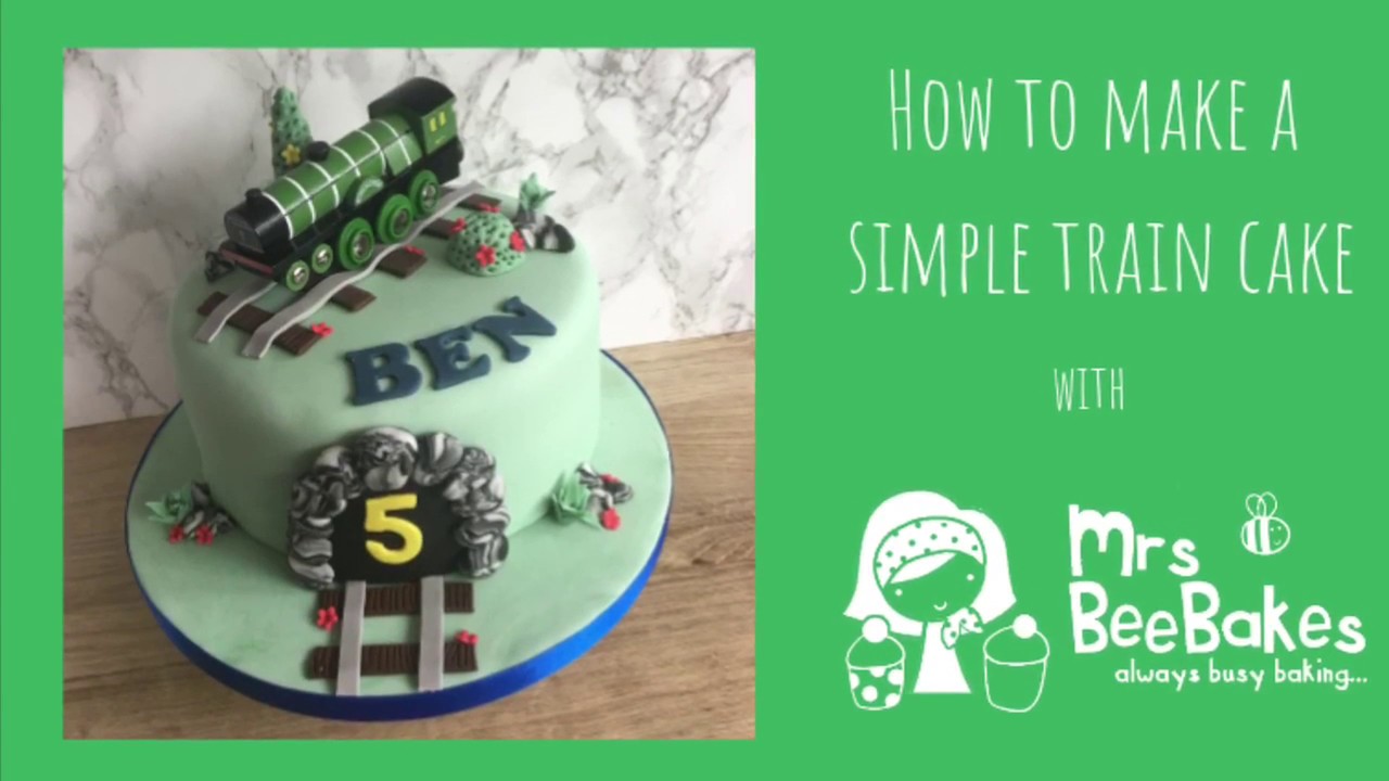 How to make a simple train cake - YouTube