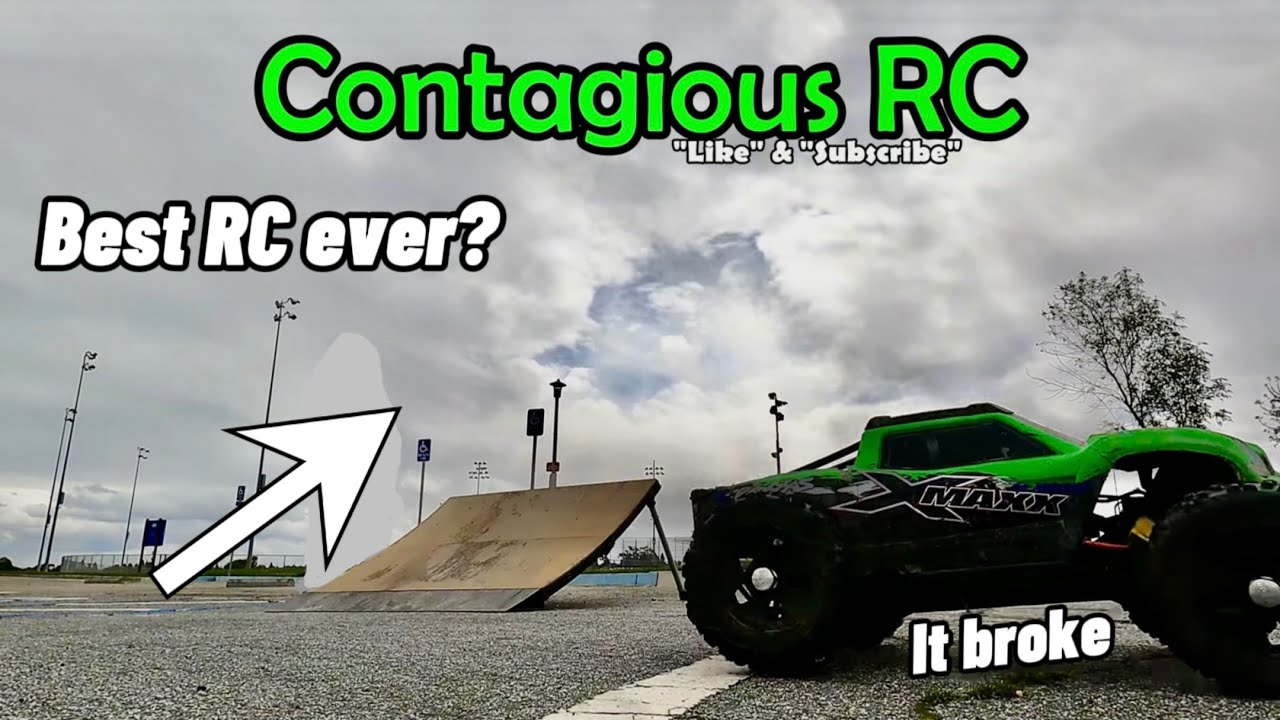 Parking Lot Ramp session with RC's #traxxas - YouTube