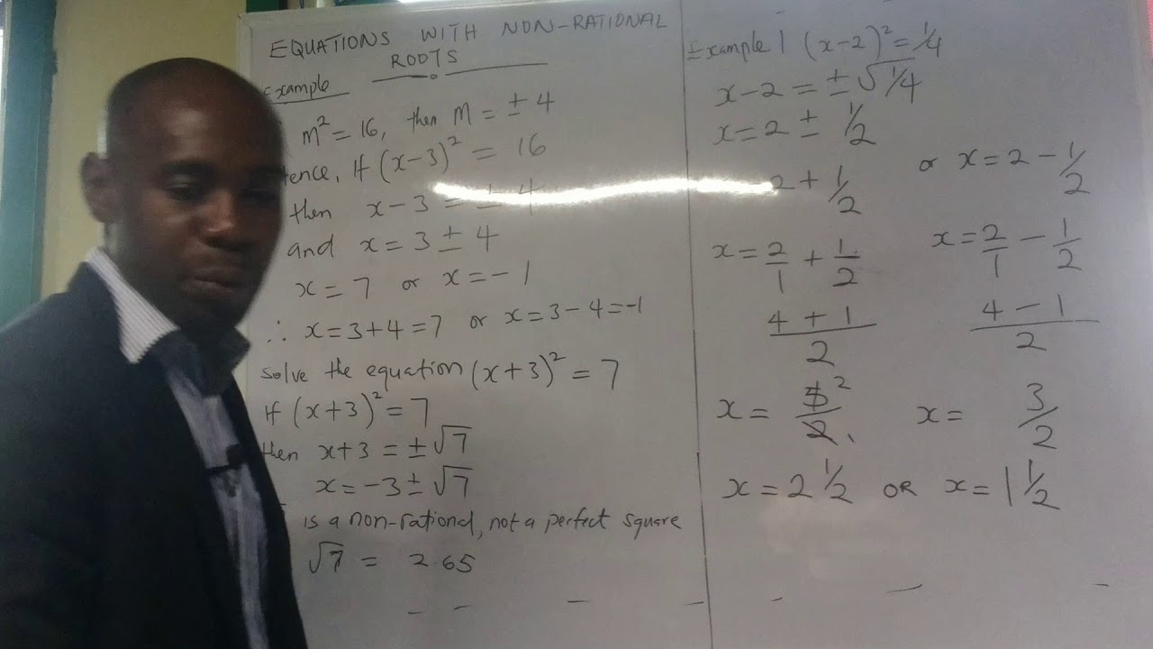 Non Rational Equation Part 1 - YouTube