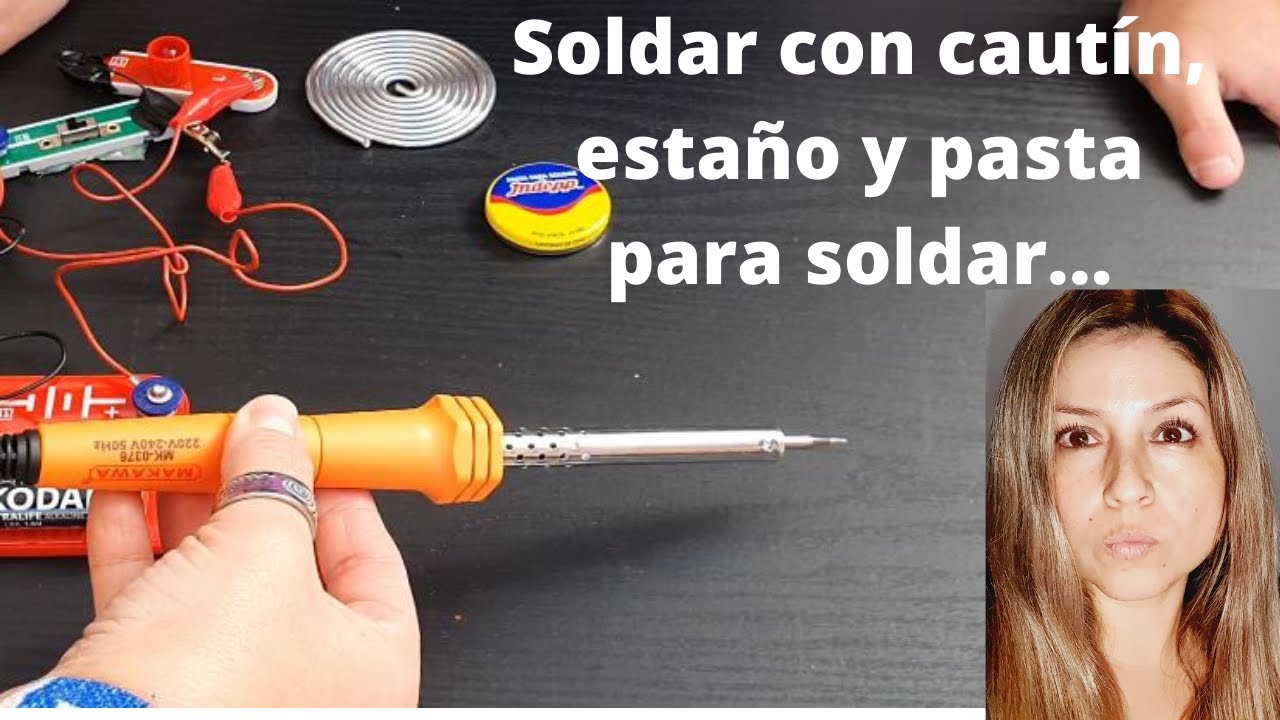 como soldar con cautín , muy fácil... - YouTube