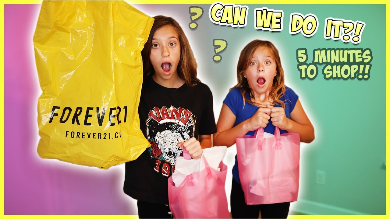5 MINUTE SHOPPING CHALLENGE AT THE MALL!! SCAVENGER HUNT FOR THE ...