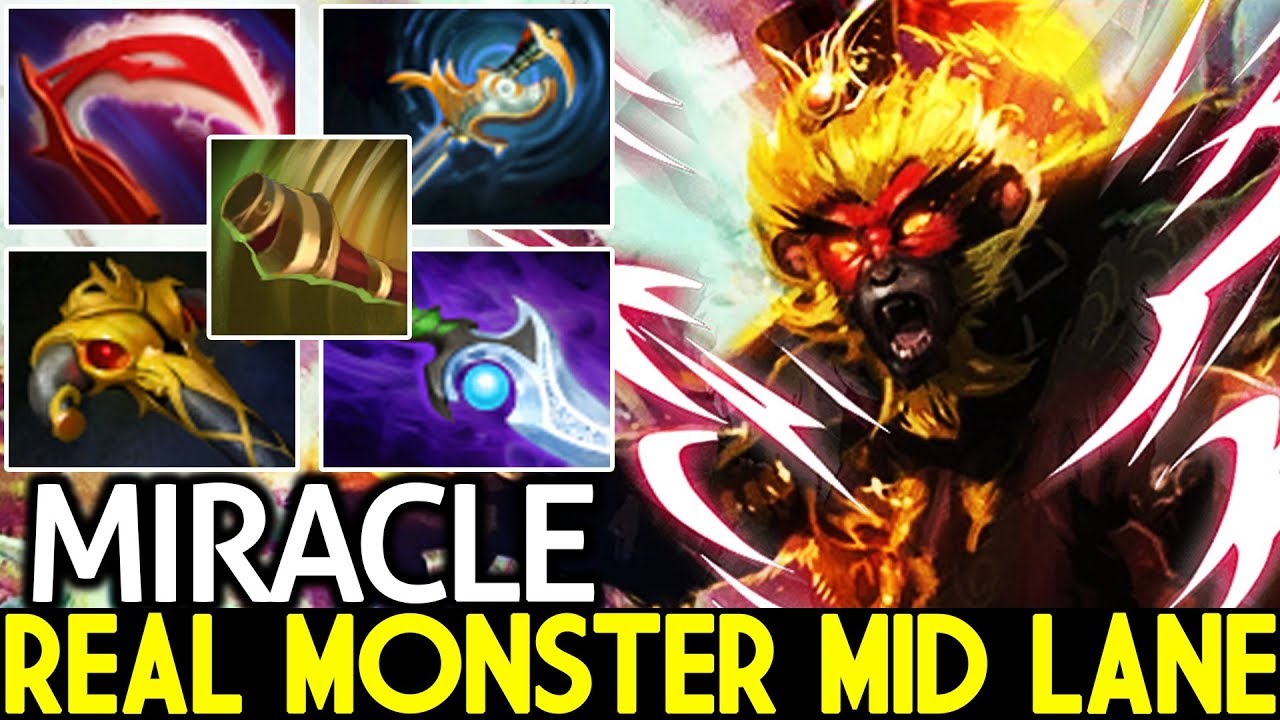 Miracle- [Monkey King] Real Monster Mid Lane Pro Gameplay 7.21 Dota 2 ...