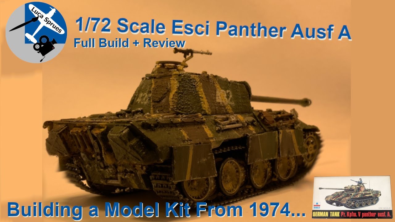 Building a Model Kit from 1974 - ESCI 1/72 Panther Ausf A Build and ...