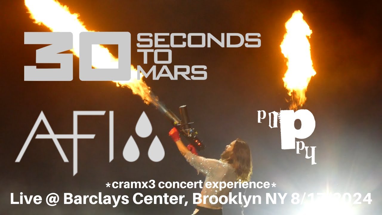 Thirty Seconds to Mars, AFI, & Poppy LIVE @ Barclays Center Brooklyn NY ...