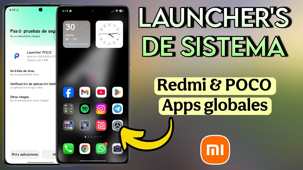 ACTUALIZA EL LAUNCHER GLOBAL DE TU REDMI Y POCO | APK MEJORADA🤩 - YouTube