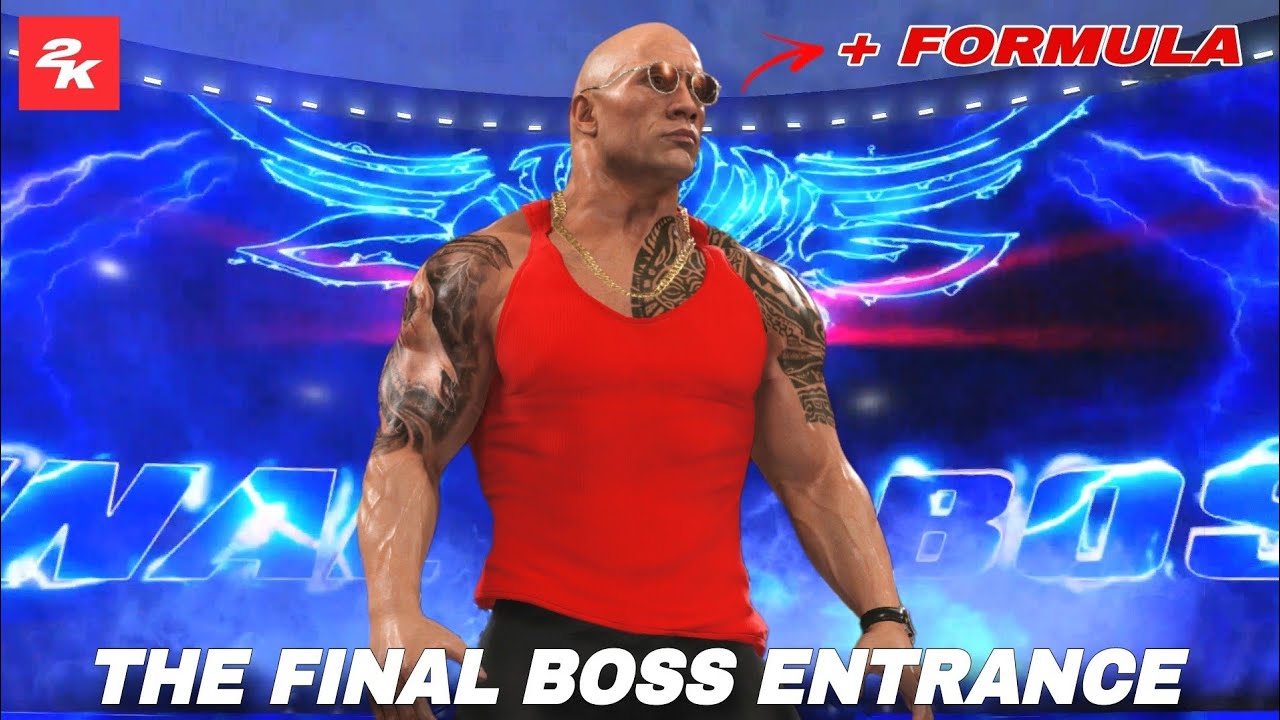 Final Boss The Rock Grand Entrance W/ Formula ! - YouTube