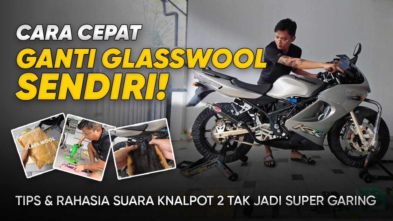 Tutorial Cara Ganti Glasswool Knalpot 2 Tak pada Silencer DBS Carbon Ninja RR Old, Checkound ...