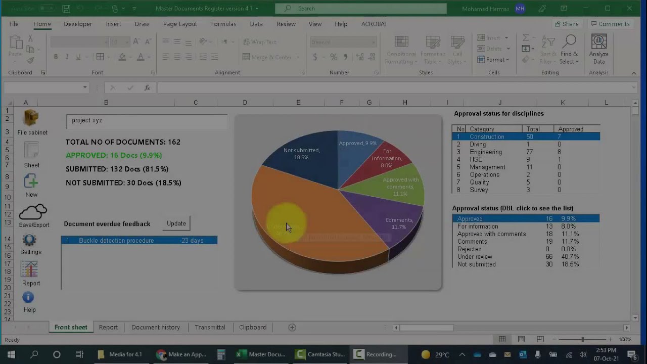 Automated Master Documents Register tutorial - YouTube