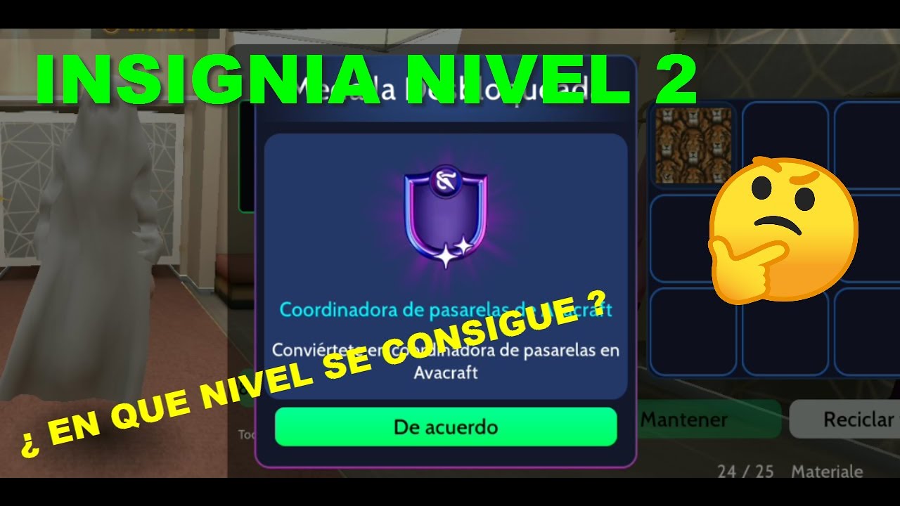 Avacraft insignia nivel 2 como conseguir ?- avakin life - YouTube